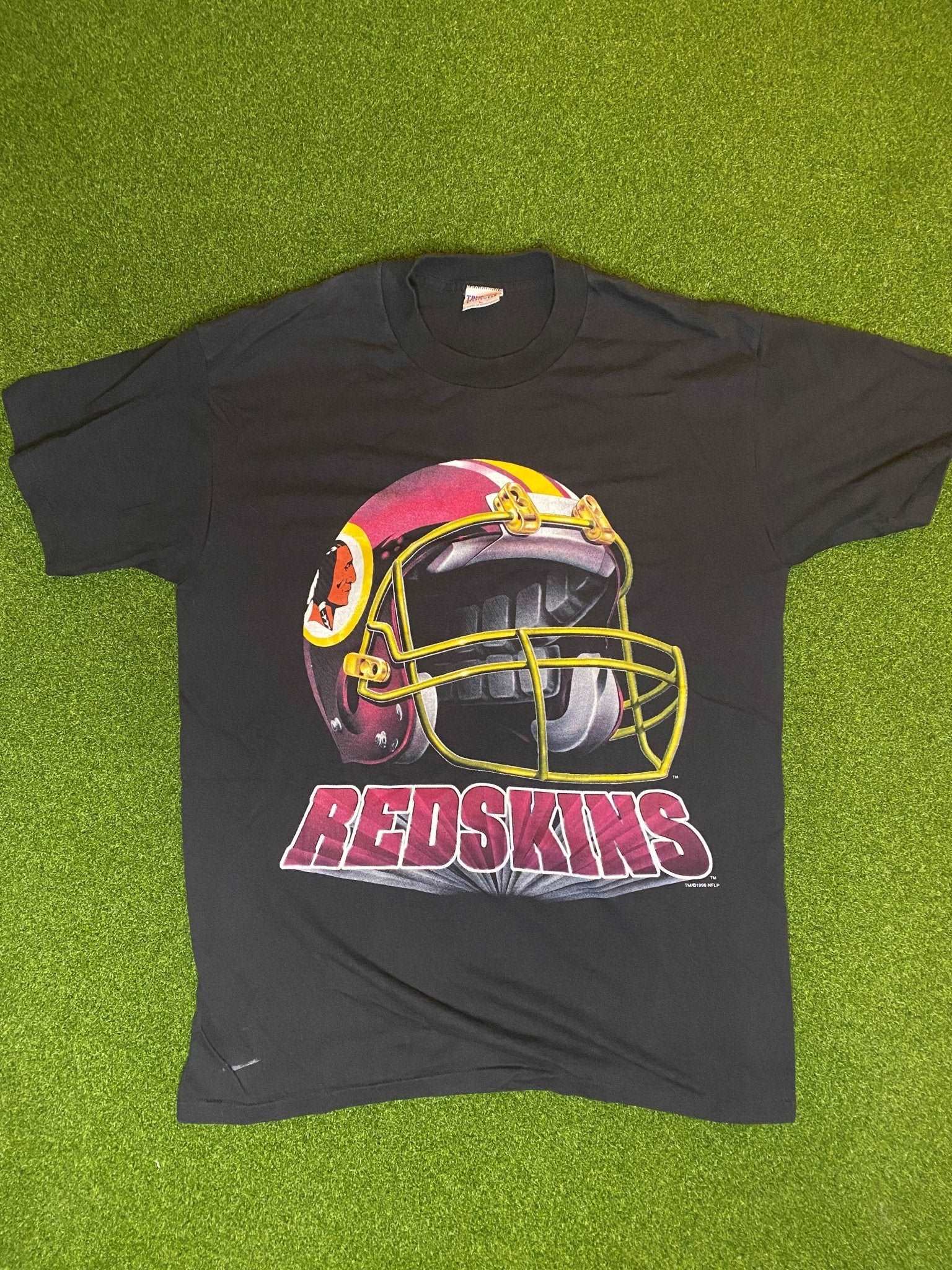 1996 Washington Redskins - Big Logo - Vintage NFL Tee Shirt (Large ...