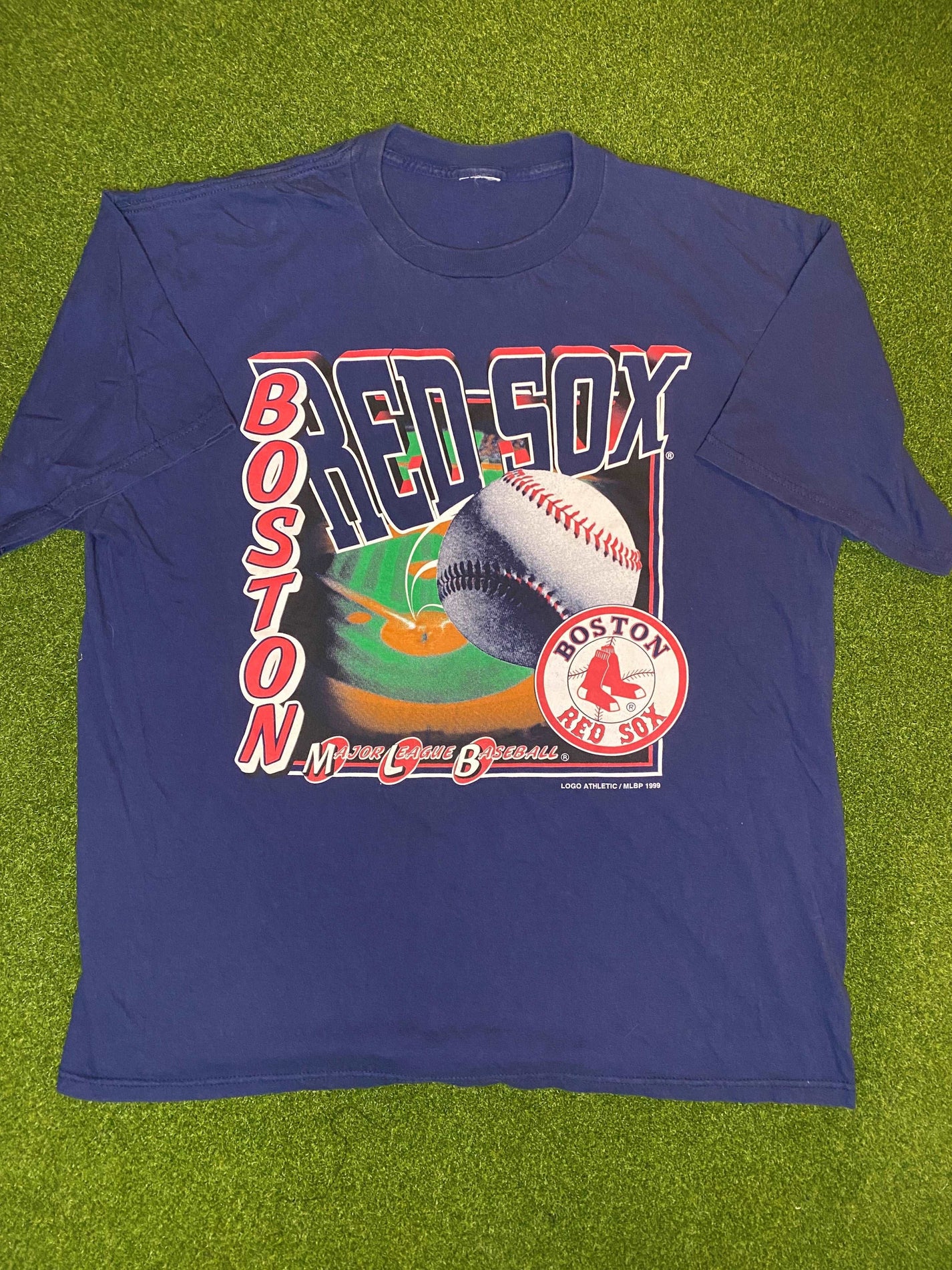1999 Boston Red Sox - Big Logo - Vintage MLB Tee Shirt (XL) – Gametime ...