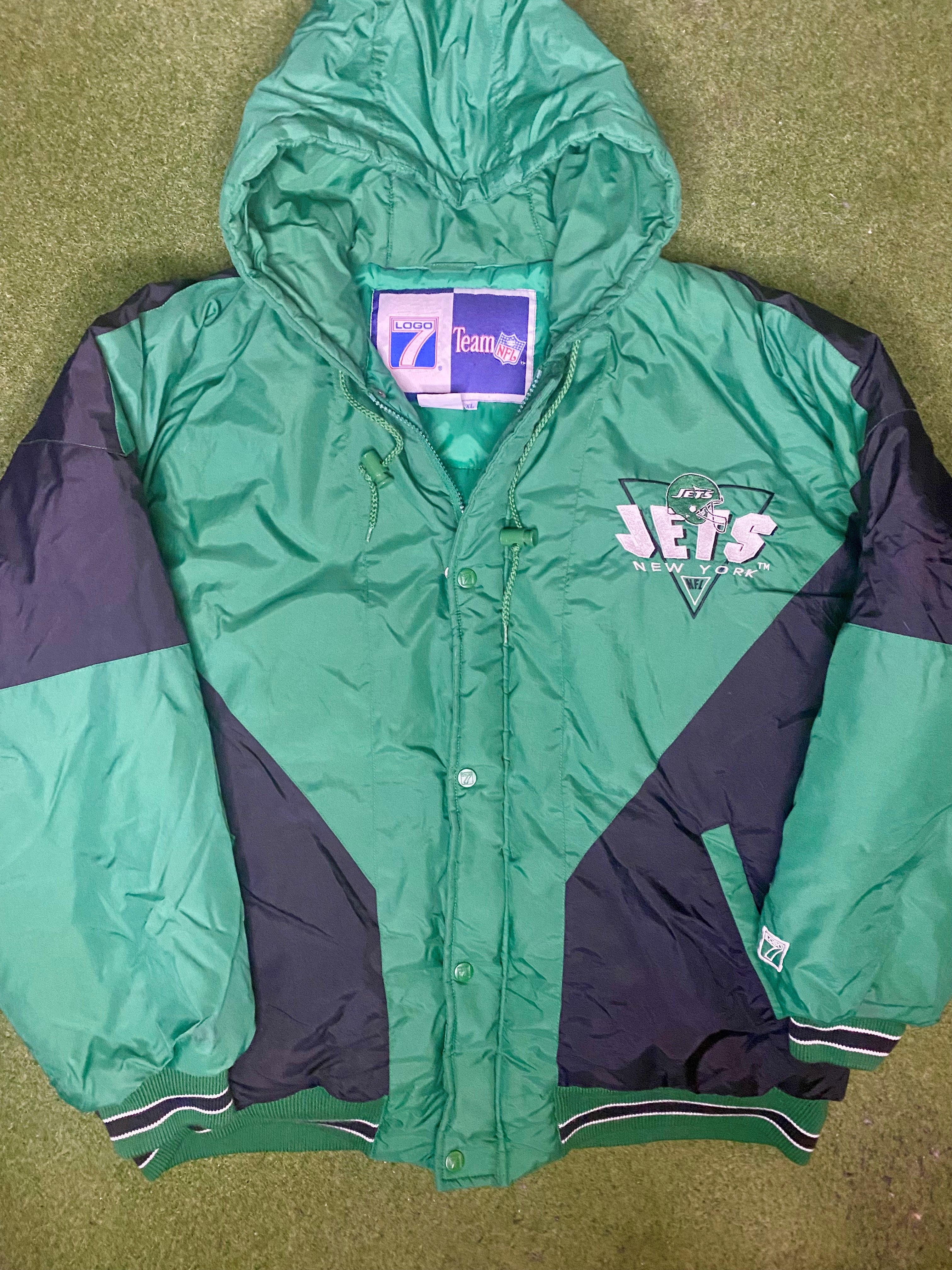 90s New York Jets - Vintage NFL Winter Jacket (XL) – Gametime Vintage