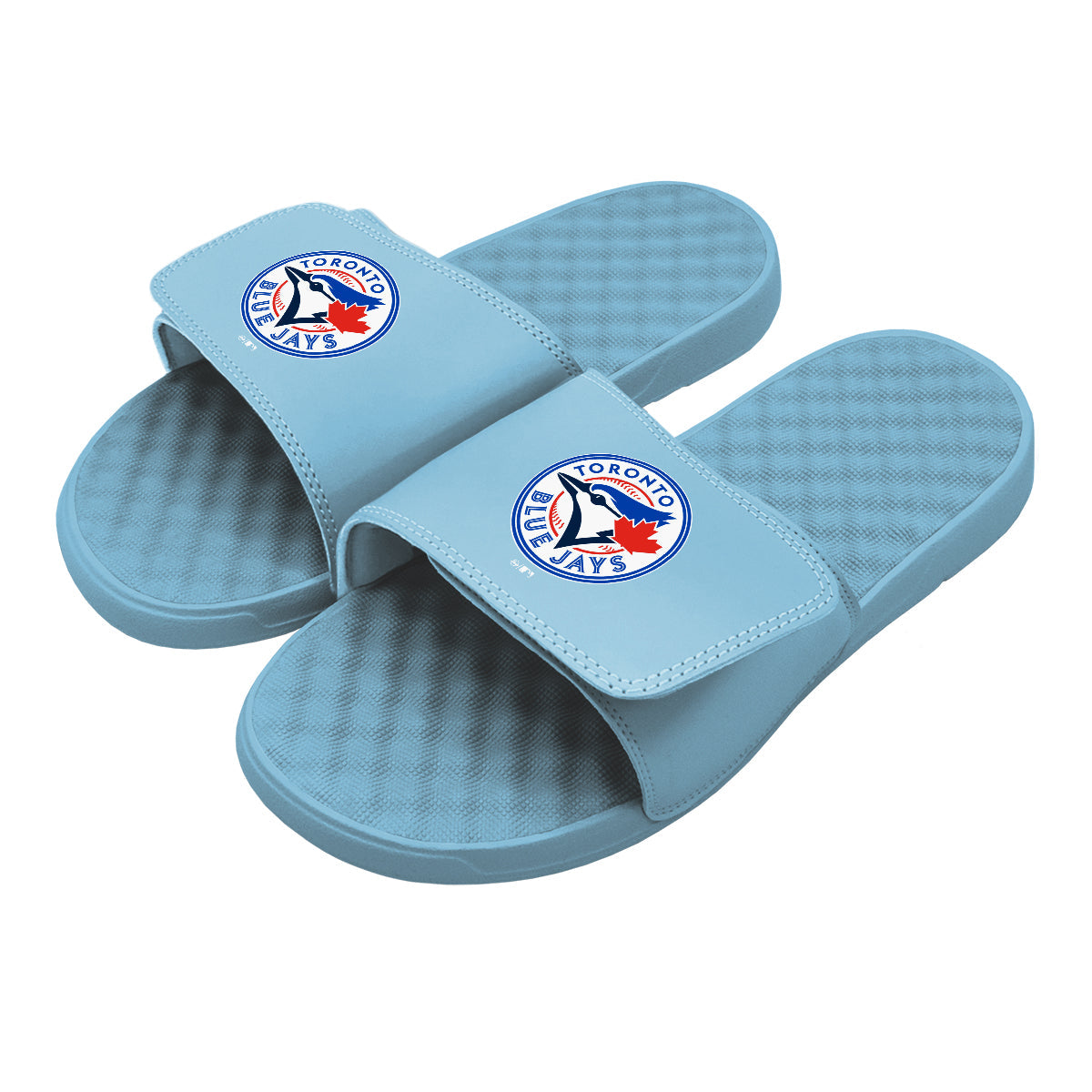 Blue Jays Primary UNC Blue Slides – Gametime Vintage