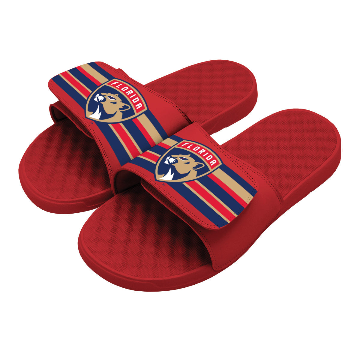 Florida Panthers Stripes Slides – Gametime Vintage