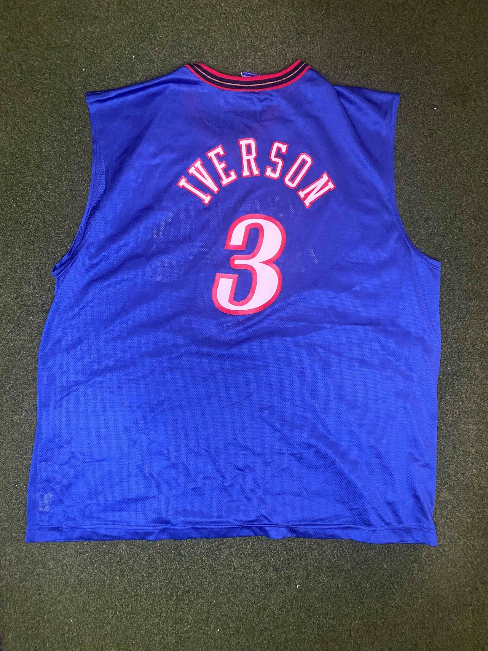 1996-2002 Philadelphia 76ers - Allen Iverson #3 - Vintage NBA Jersey ...