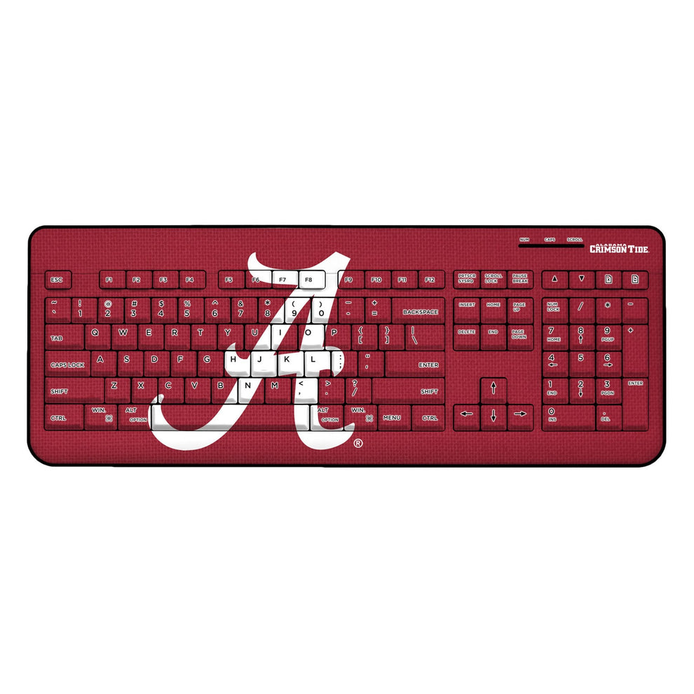 University of Alabama Crimson Tide Script A Solid Wireless USB Keyboard ...