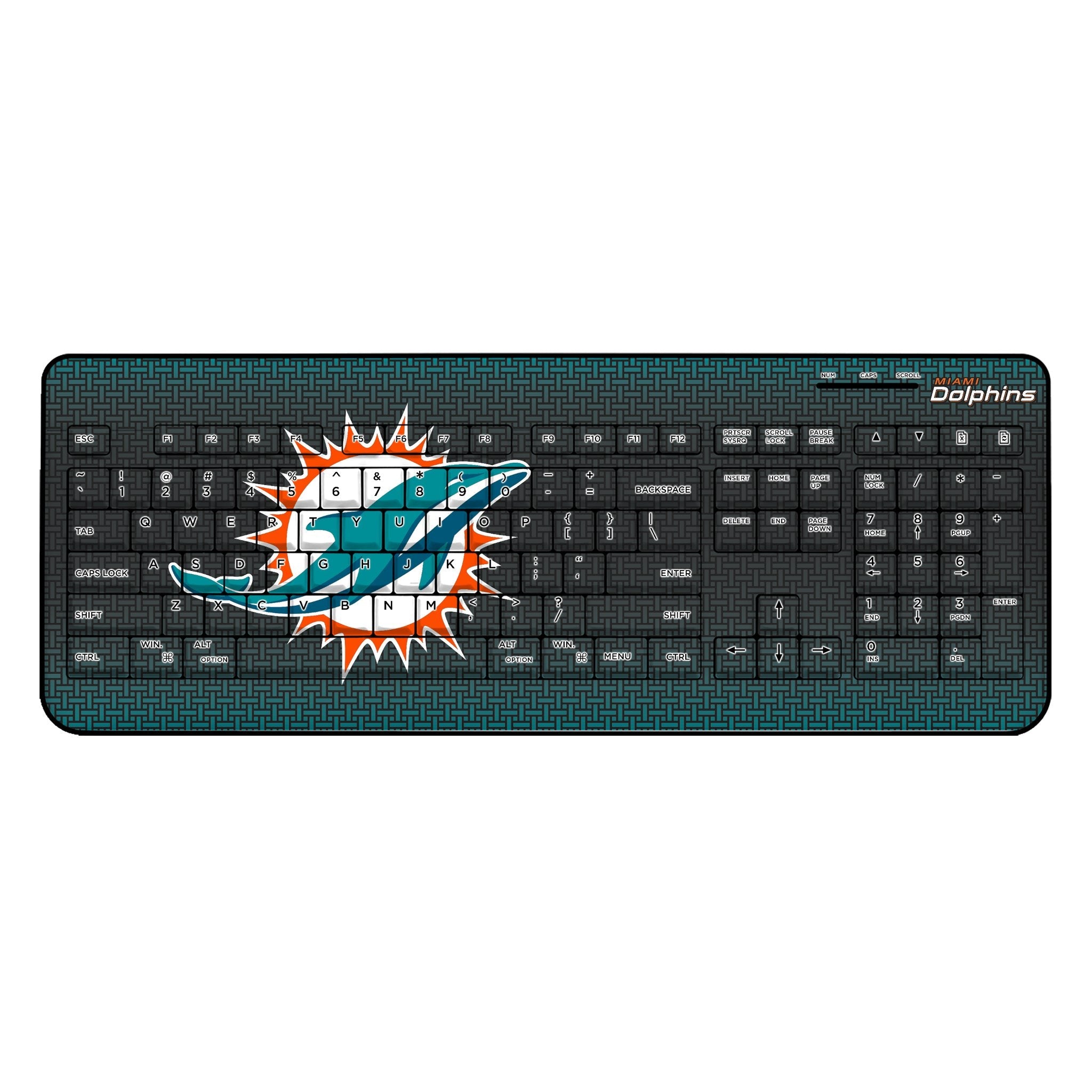 Miami Dolphins Linen Wireless USB Keyboard – Gametime Vintage